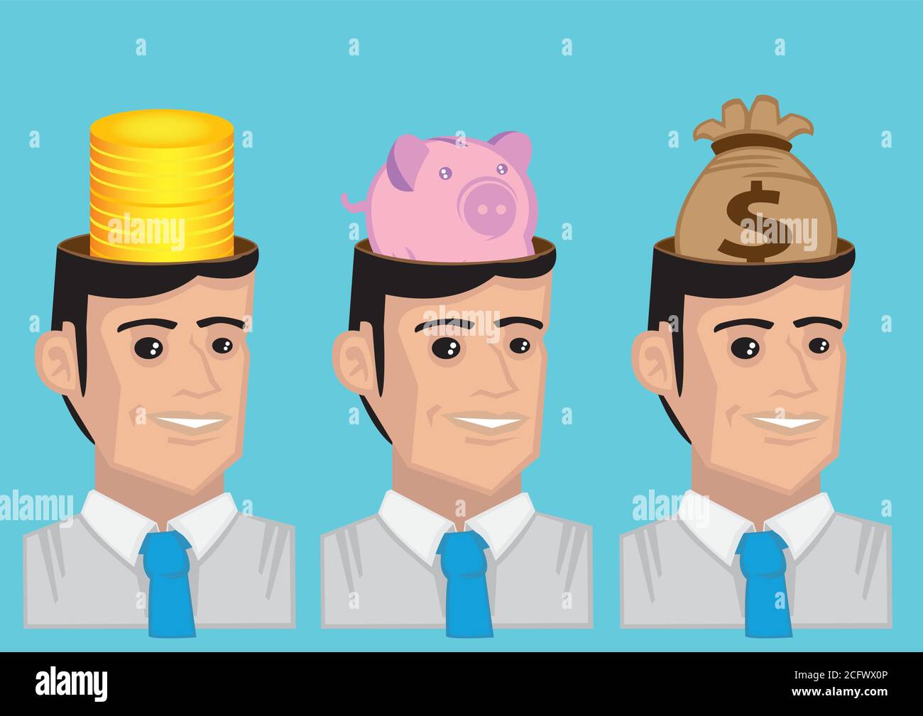 Materialistic thinking Stock Vector Images - Alamy