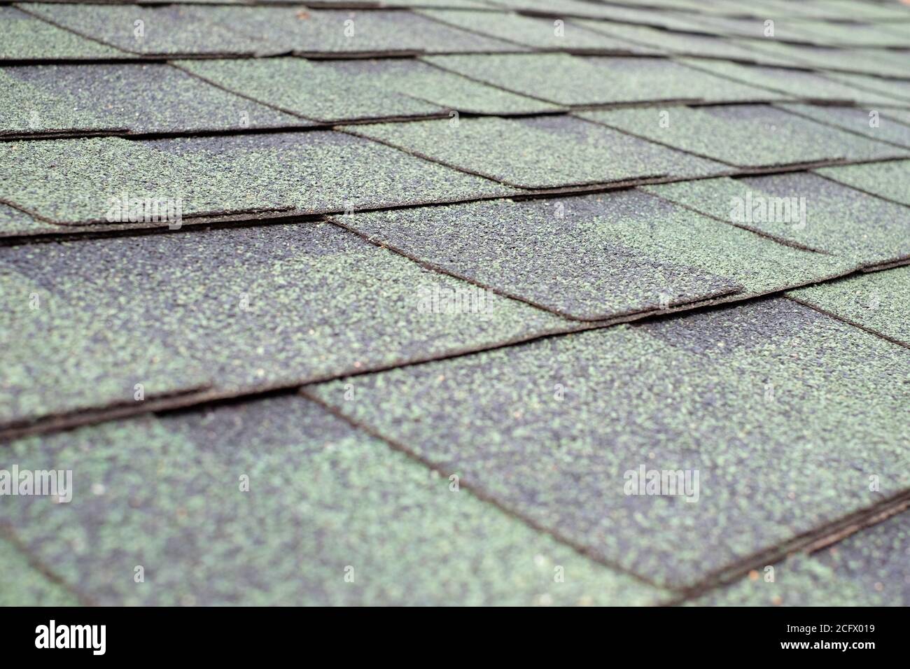 Green asphalt roof shingles texture hi-res stock photography and images ...