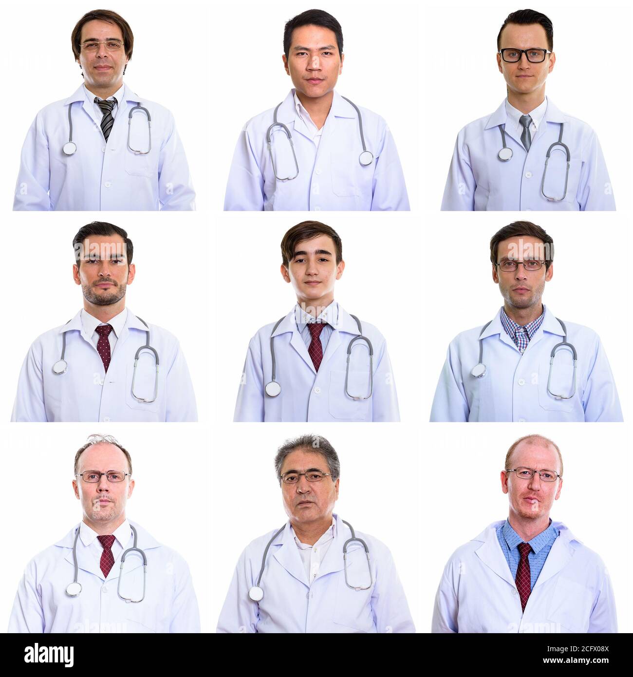 Doctor portrait collage hi-res stock photography and images - Alamy