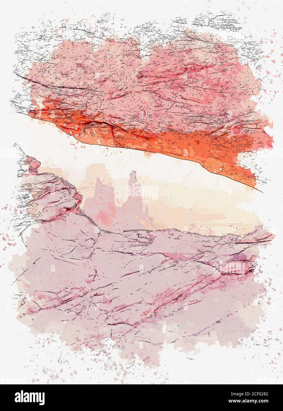 Utah drawing hi-res stock photography and images - Alamy