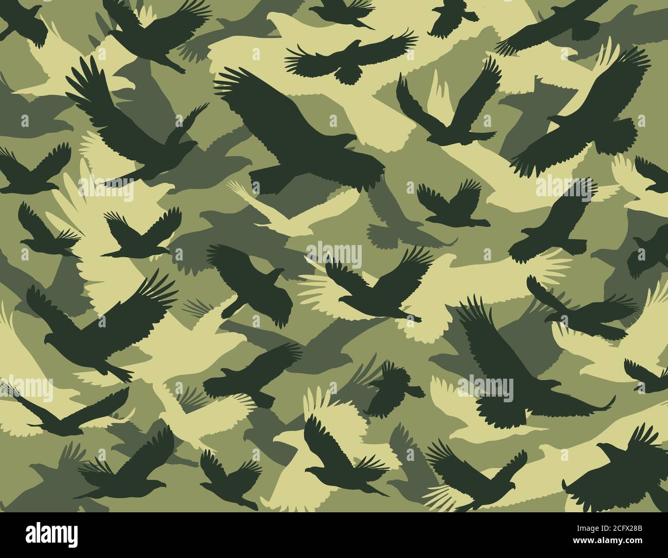 Background of seamless eagle camouflage pattern Stock Photo - Alamy