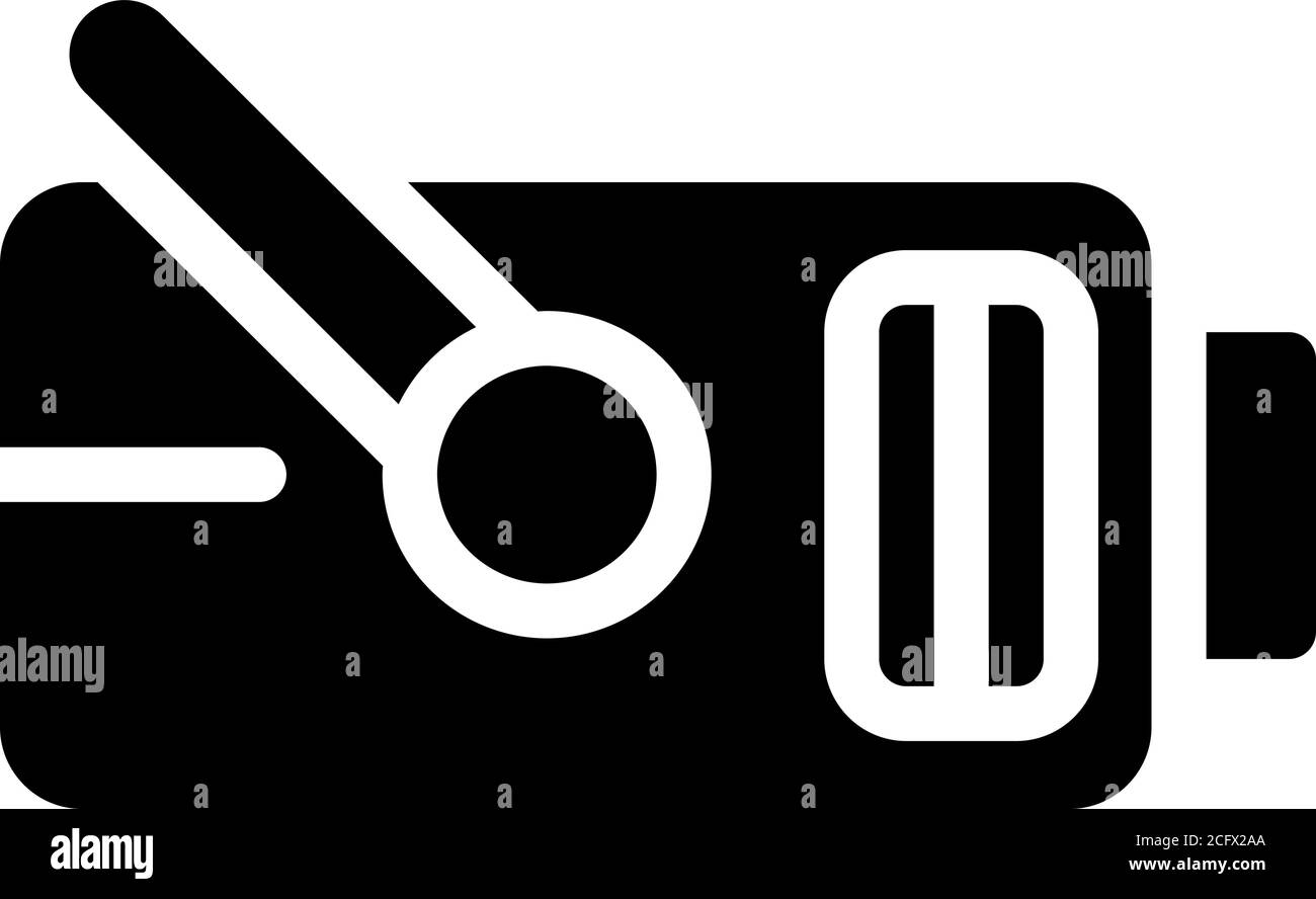 portable x-ray machine glyph icon vector illustration Stock Vector ...