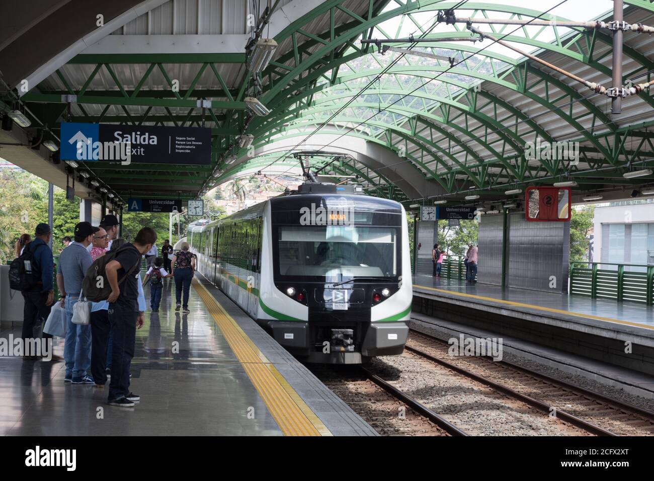 Train Station in Colombia Stock Photo - Alamy