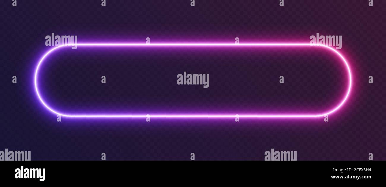 Neon gradient rounded rectangle frame, blue-pink glowing border ...
