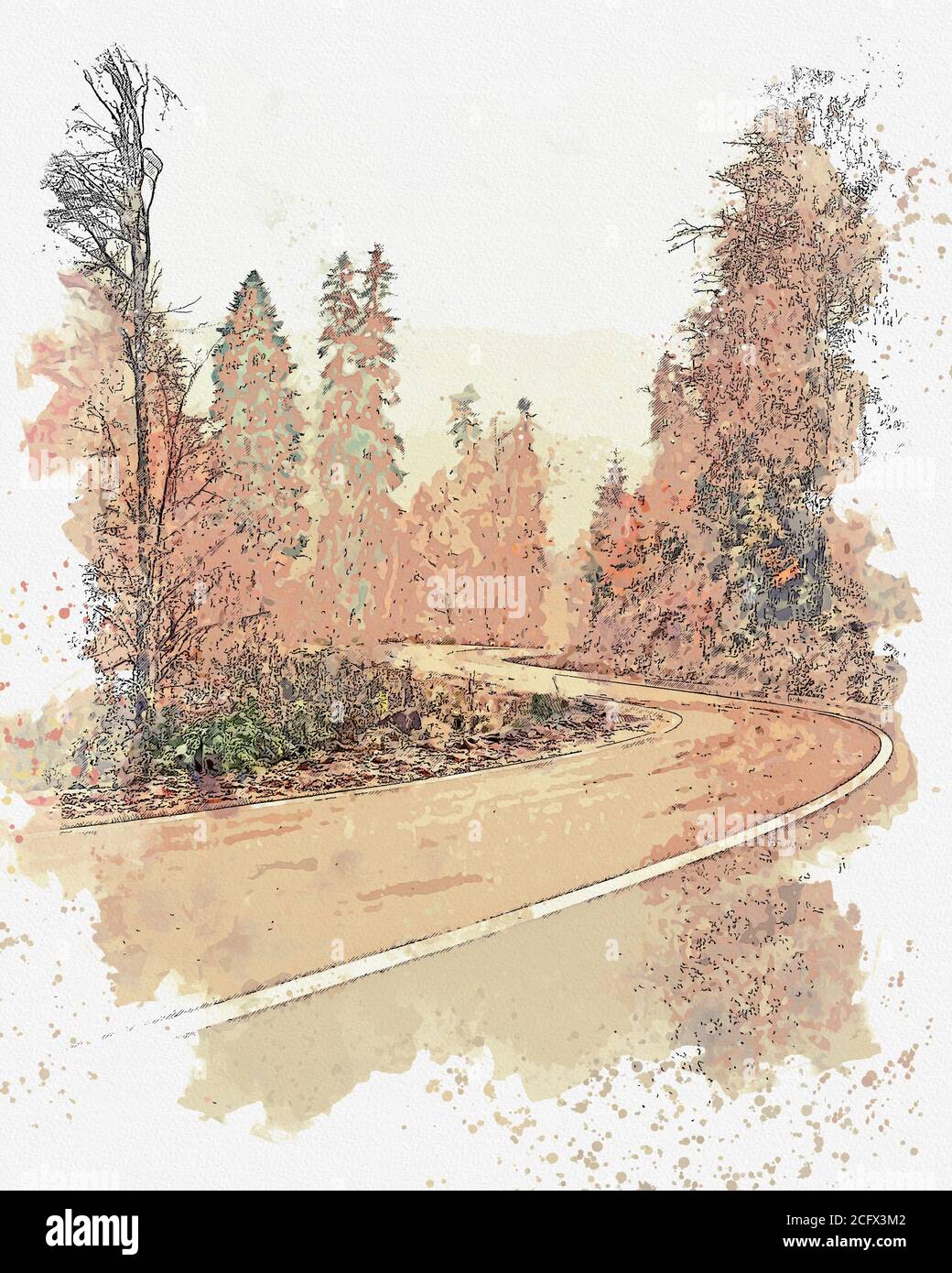 Curvy art hi-res stock photography and images - Alamy