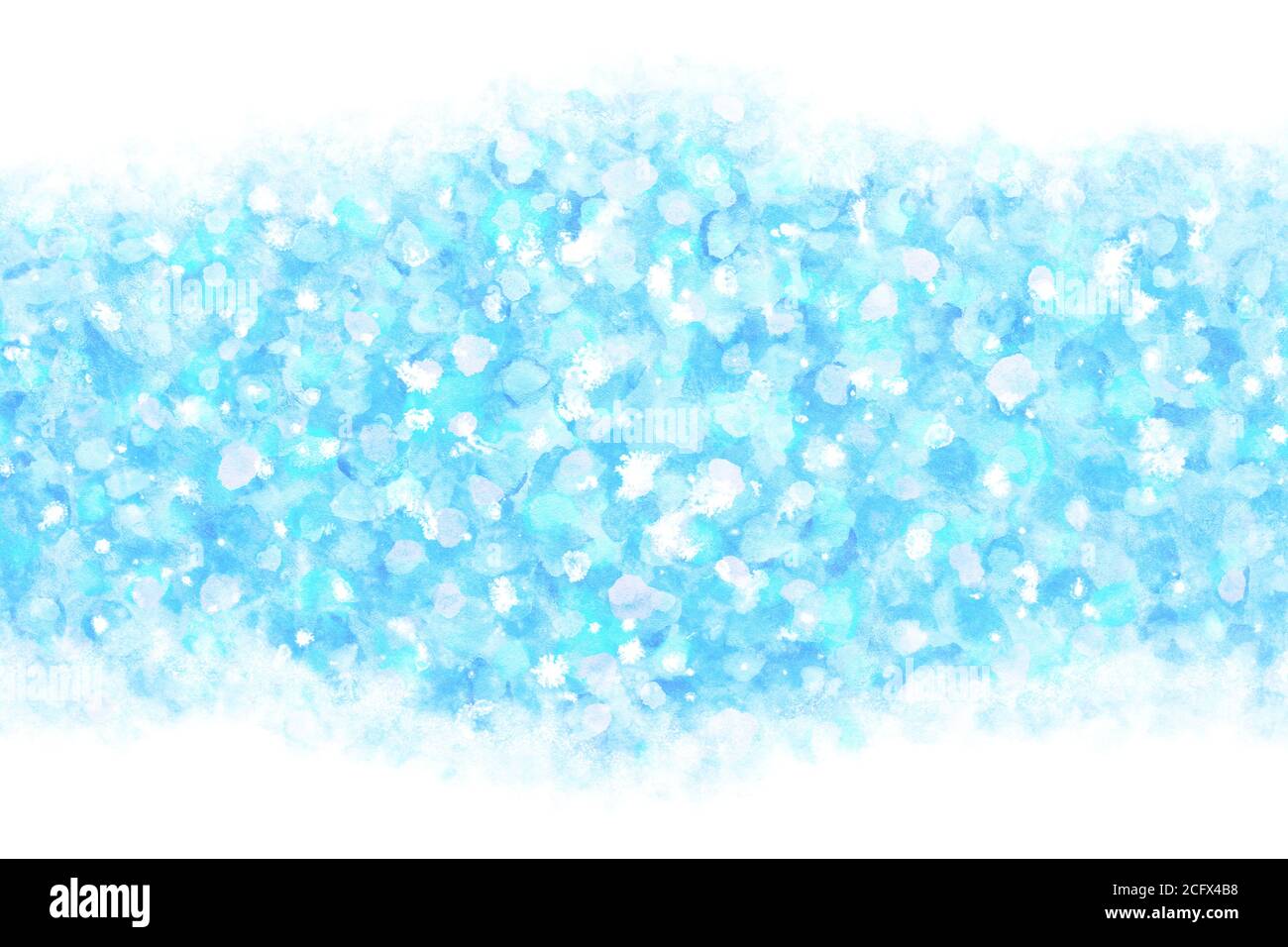 pastel color blue ice abstract on natural grunge watercolor hand paint ...