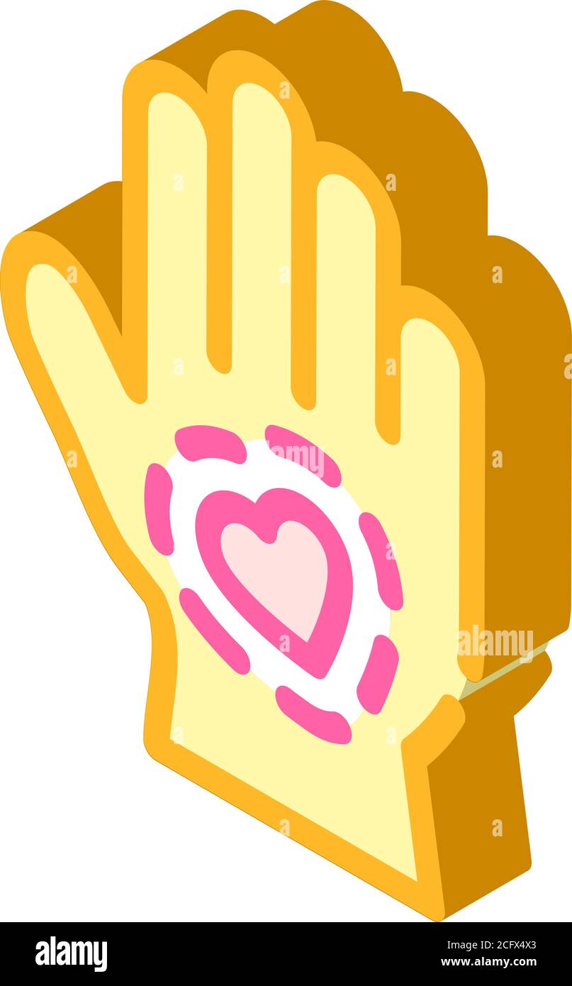 healthy hand skin isometric icon vector illustration Stock Vector Image ...