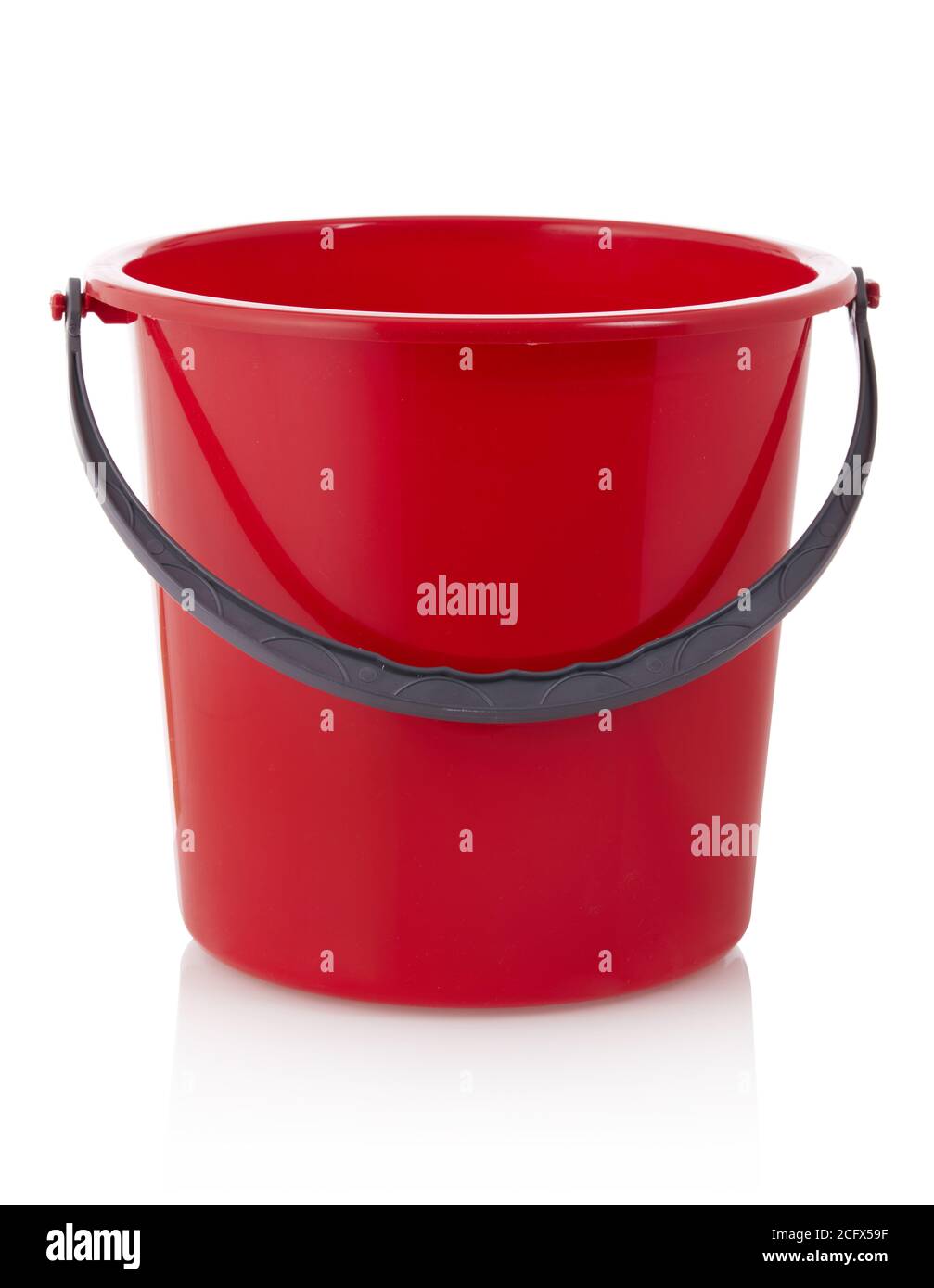 Plastic bucket isolated on white Stock Photo - Alamy