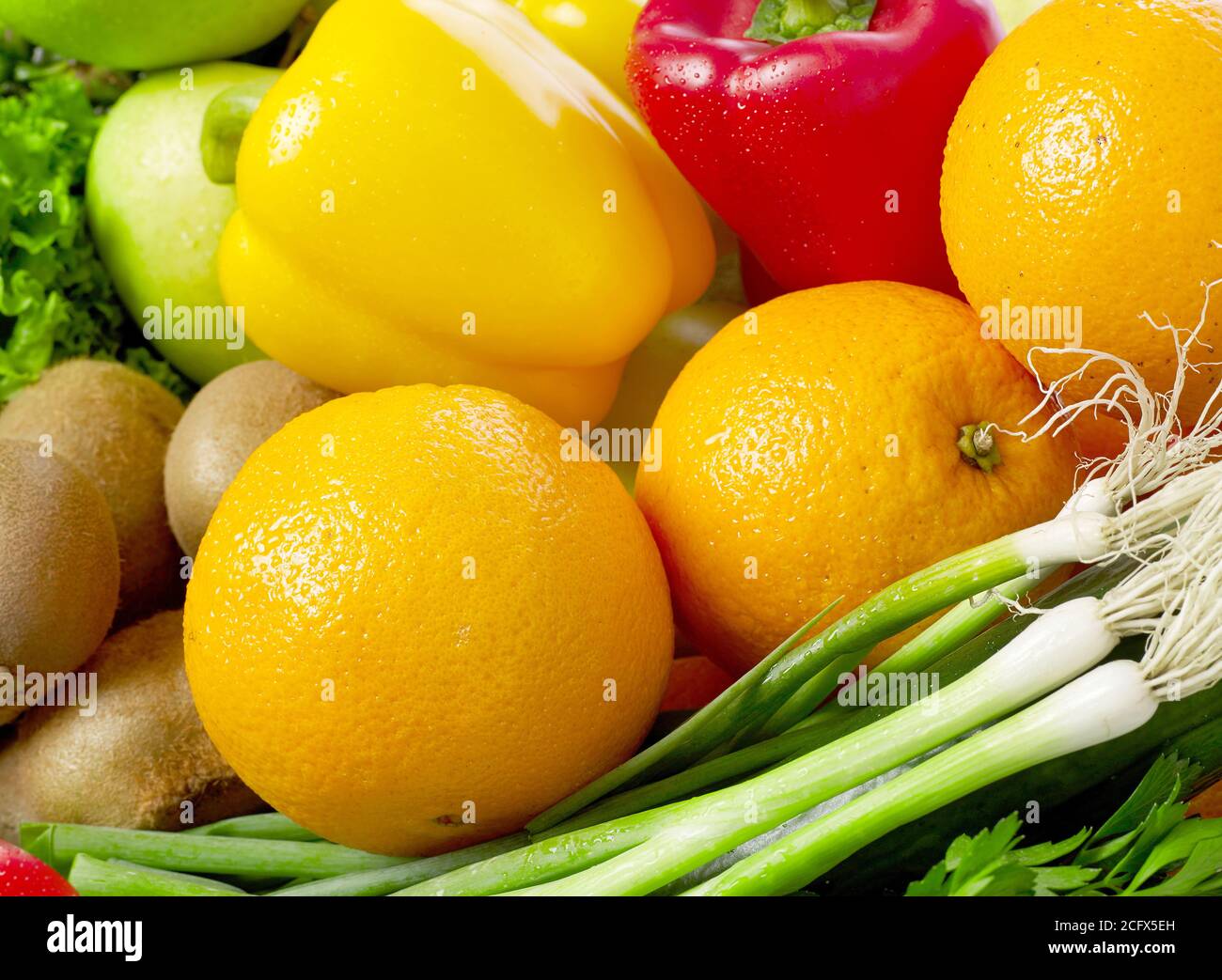 Fruits and vegetables close-up Stock Photo - Alamy