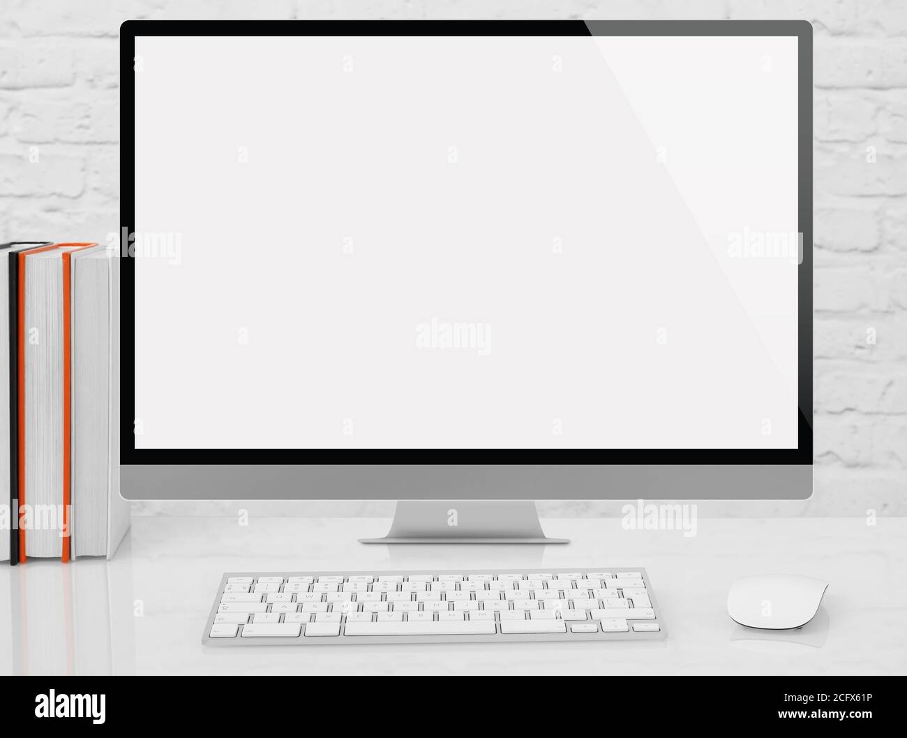 Bucharest, Romania-September 12, 2016: Apple Imac with blank screen ...