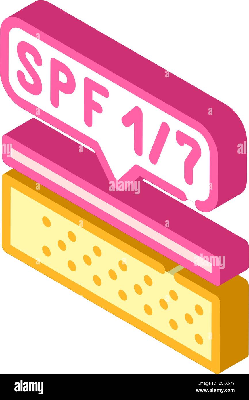 sunscreen layer on skin isometric icon vector illustration Stock Vector ...