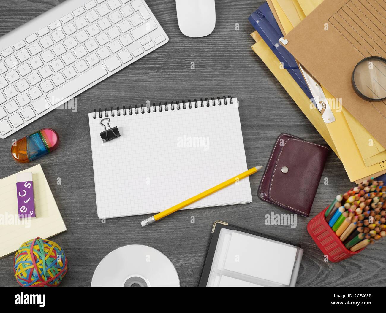 Working space from above Stock Photo - Alamy