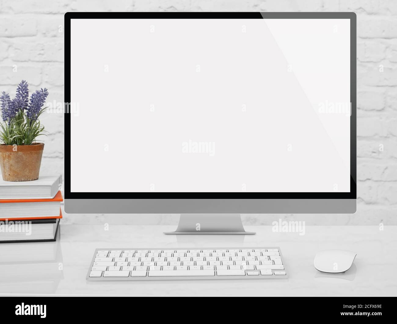 Bucharest, Romania-September 12, 2016: Apple Imac with blank screen ...