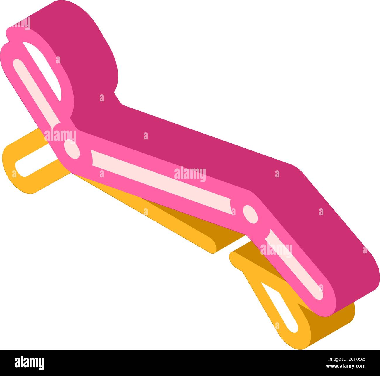 3d sun lounger Stock Vector Images - Alamy