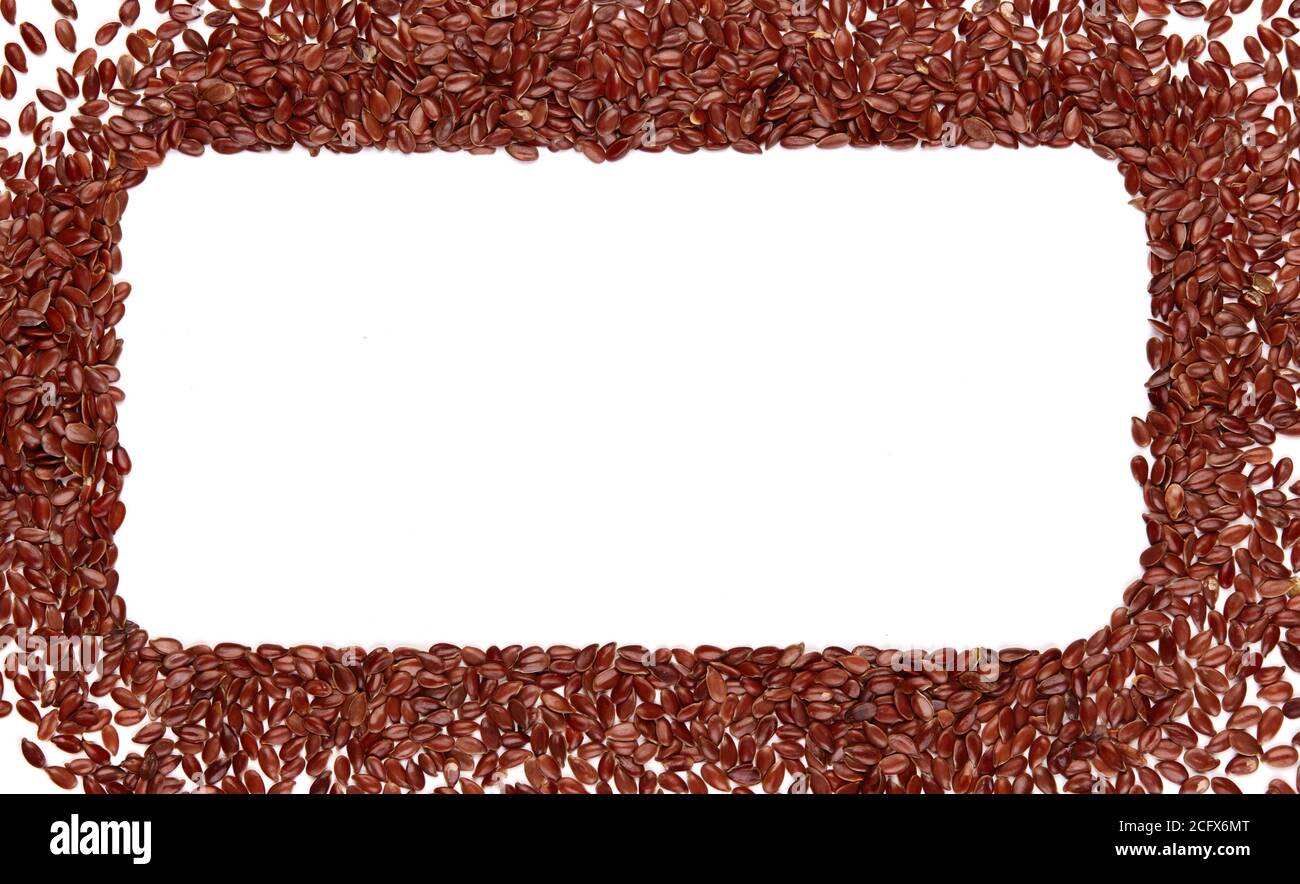Seeds frame isolated Stock Photo - Alamy