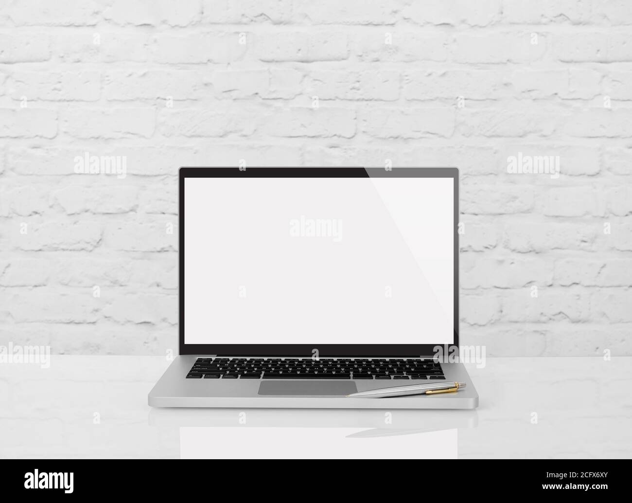 Bucharest, Romania-September 12, 2016: Apple Macbook Pro with blank ...