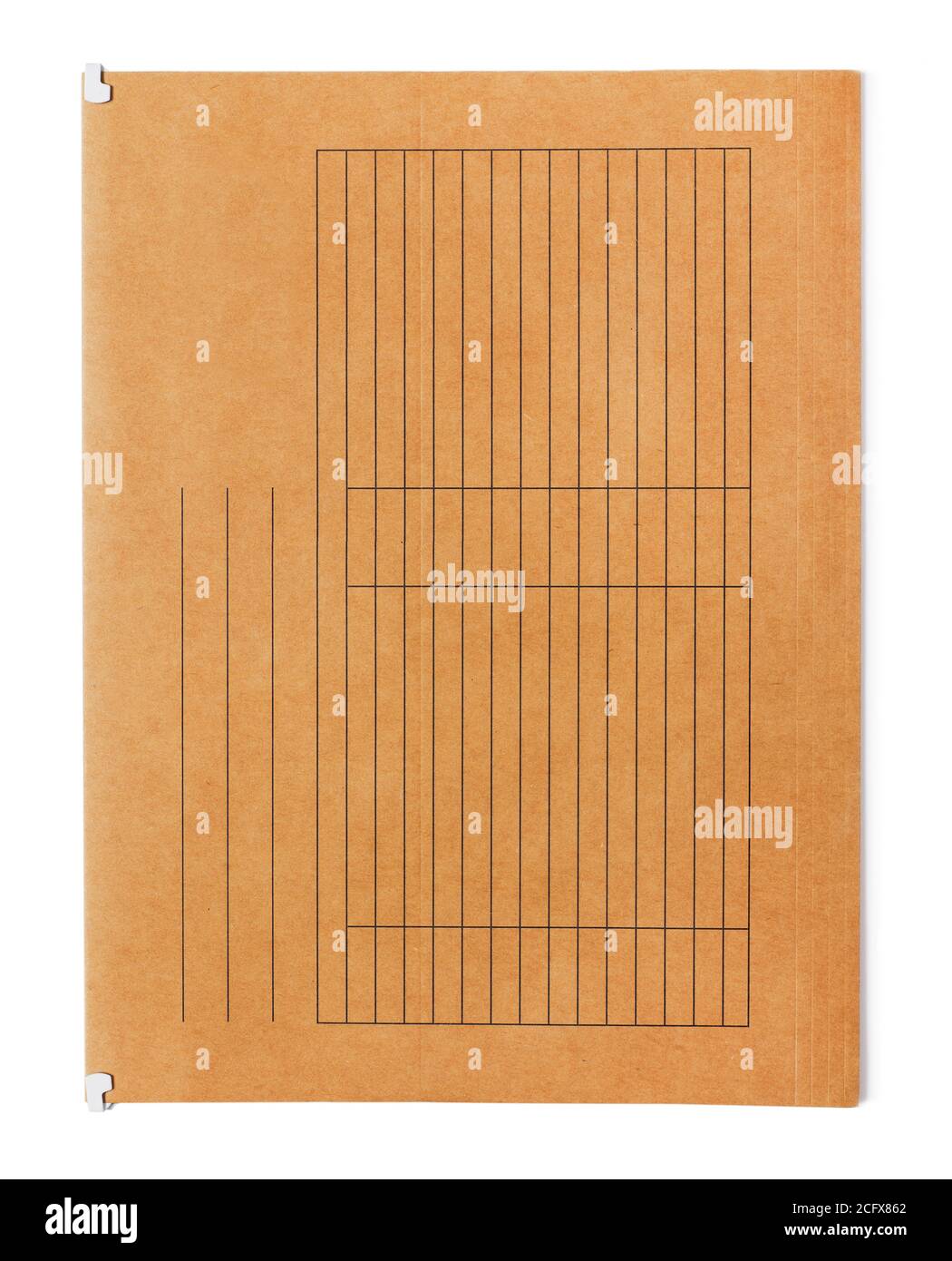 Manila folder on white background Stock Photo - Alamy