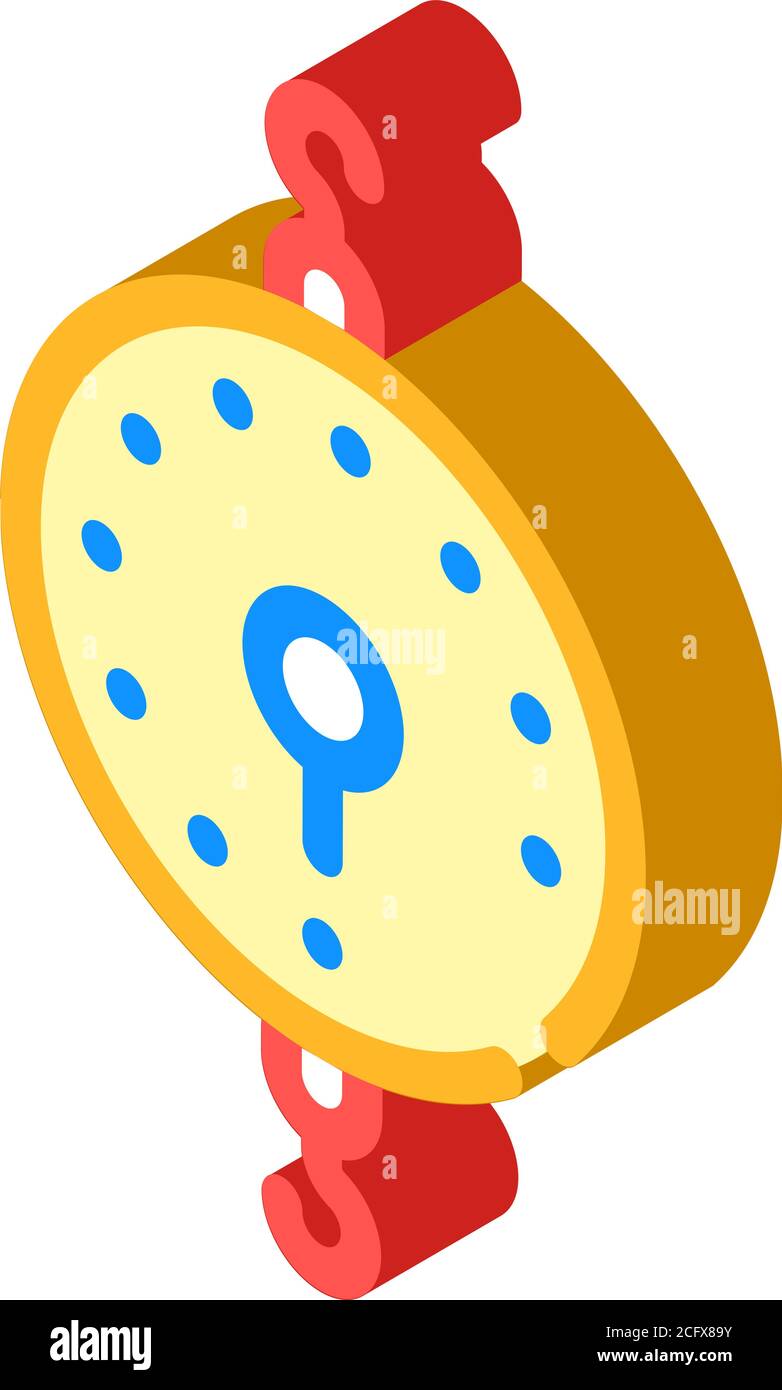 dynamometer measuring equipment isometric icon vector illustration ...