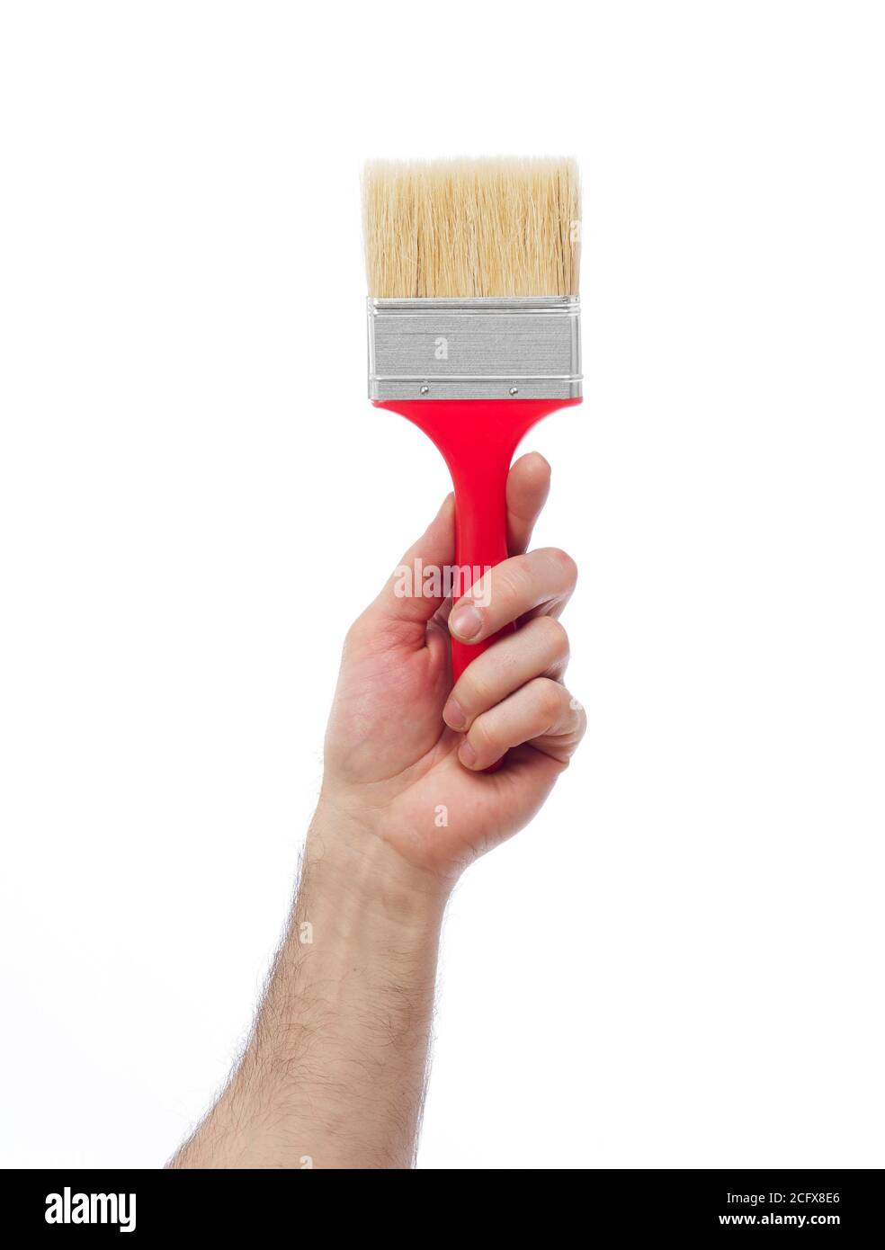 Hand with paintbrush Stock Photo - Alamy