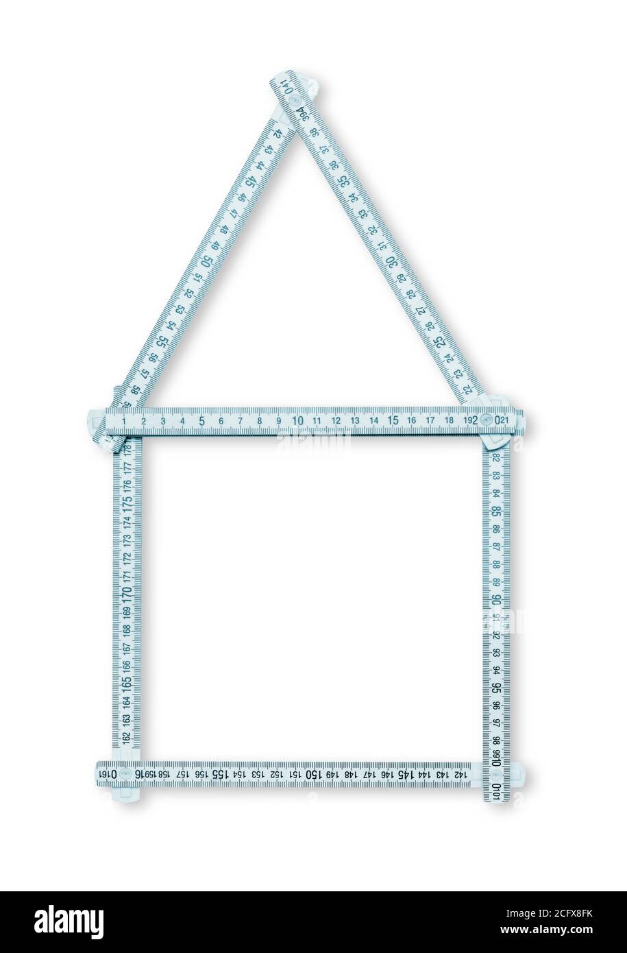 House shaped ruler Stock Photo - Alamy