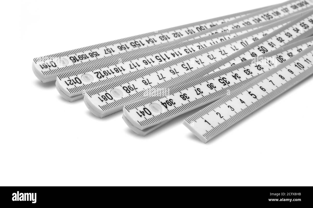 Ruler folding ruler Black and White Stock Photos & Images - Alamy