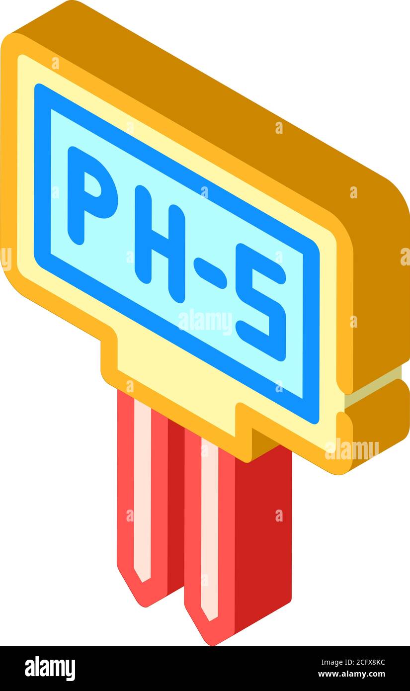 ph meter measuring equipment isometric icon vector illustration Stock ...