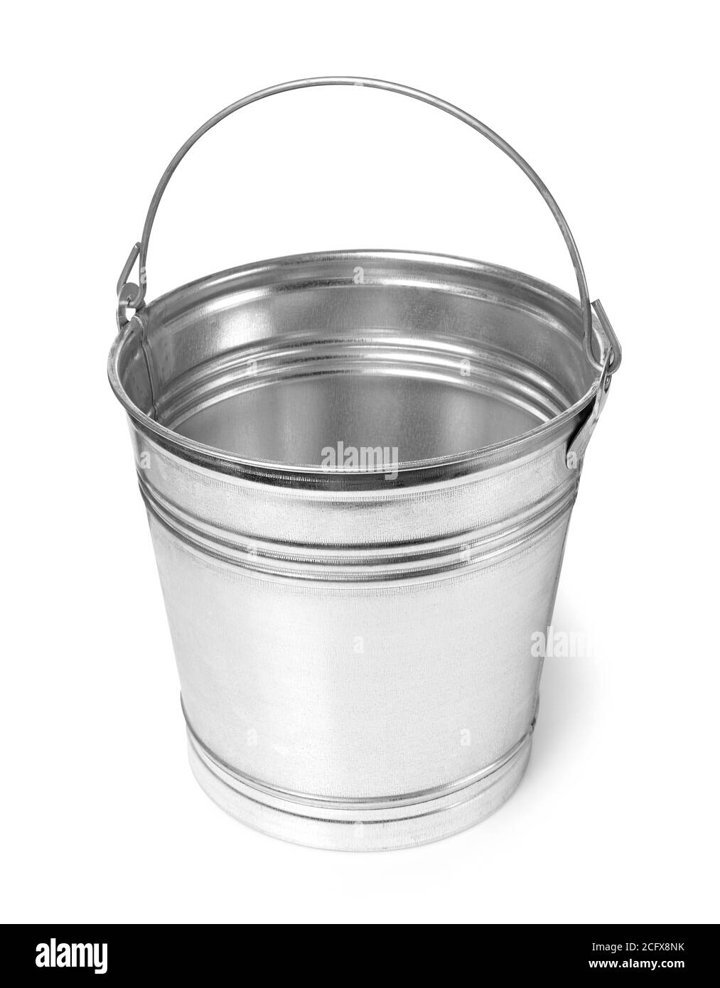 Silver bucket Black and White Stock Photos & Images - Alamy
