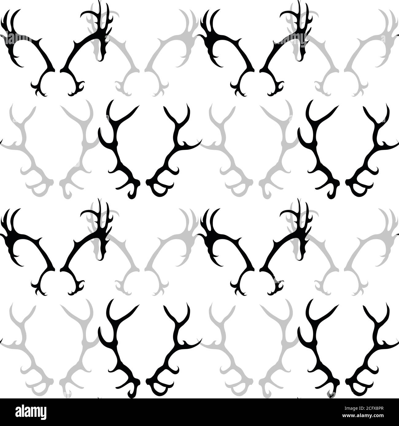 Natural horn pattern Stock Vector Images - Alamy