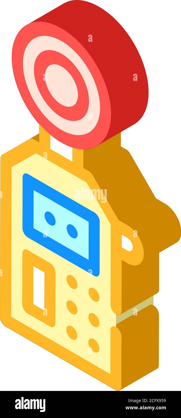 noise meter measuring device isometric icon vector illustration Stock ...