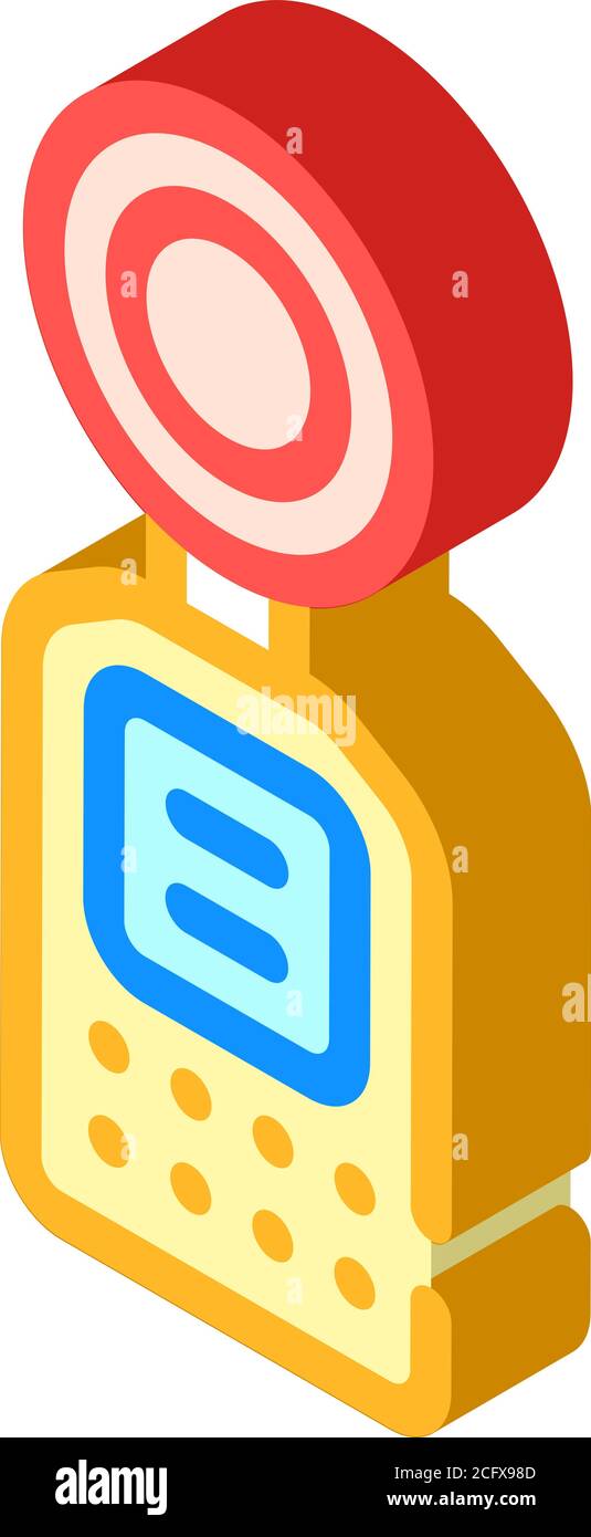light meter measuring equipment isometric icon vector illustration ...