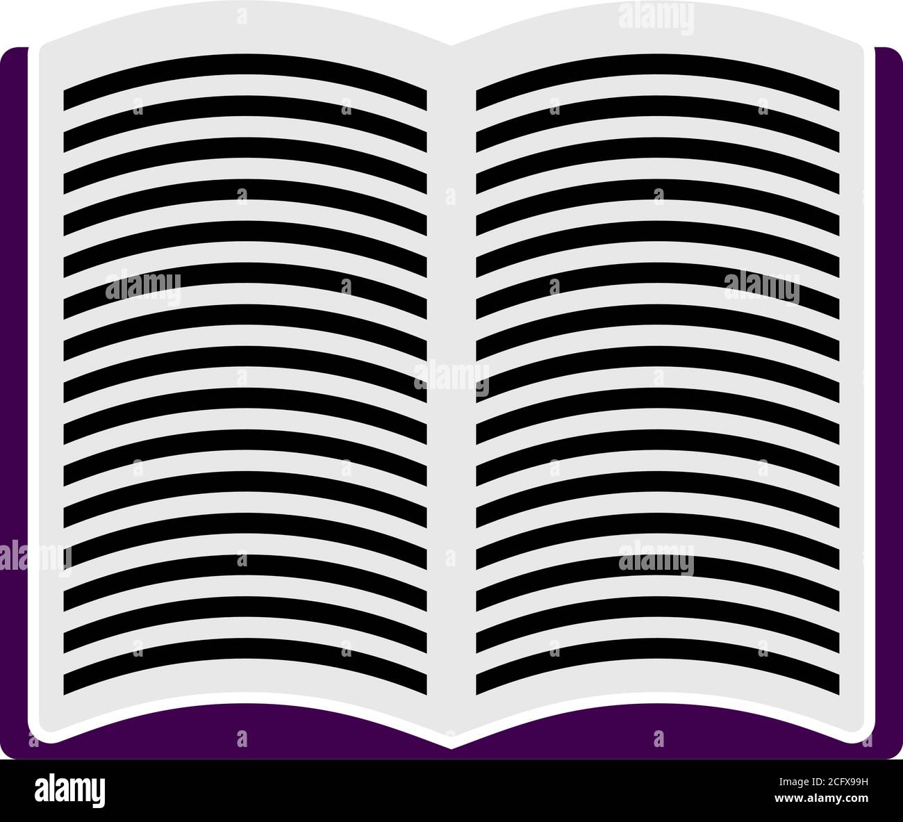 Open Book Icon. Flat Color Design. Vector Illustration Stock Vector ...