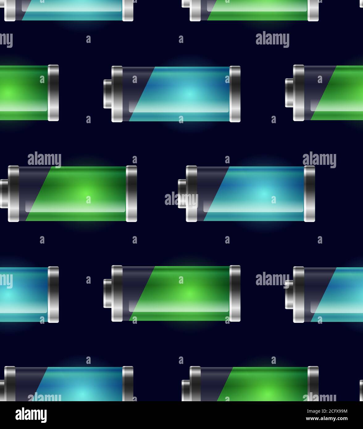 Seamless texture with battery power. Vector pattern for your creativity ...