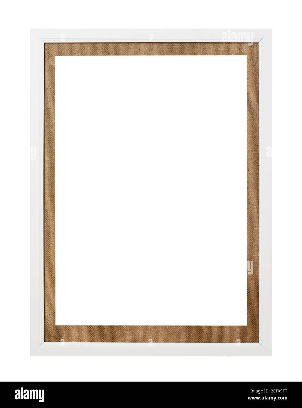 White picture frame on white background Stock Photo - Alamy