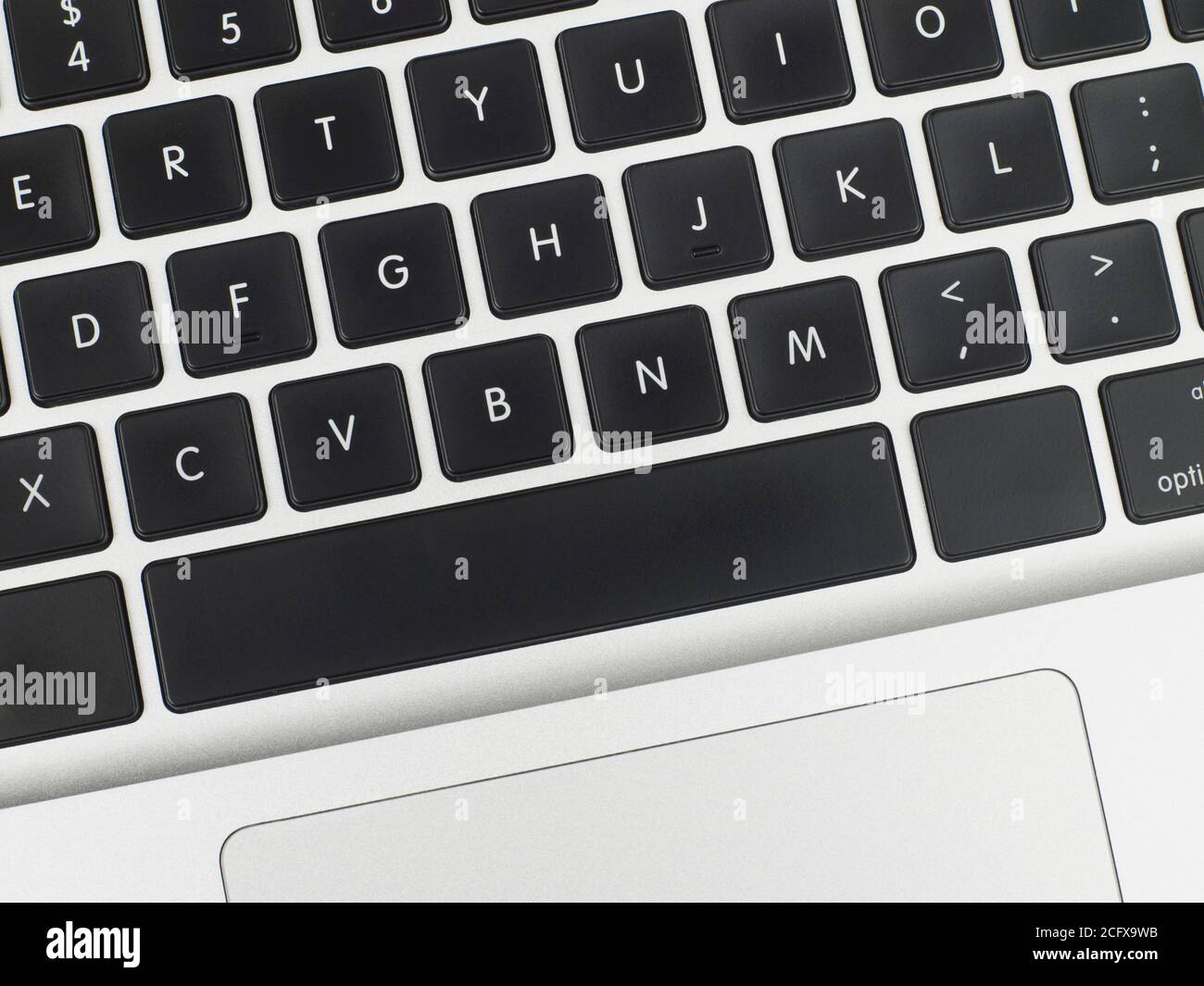Laptop keyboard, aerial view Stock Photo - Alamy