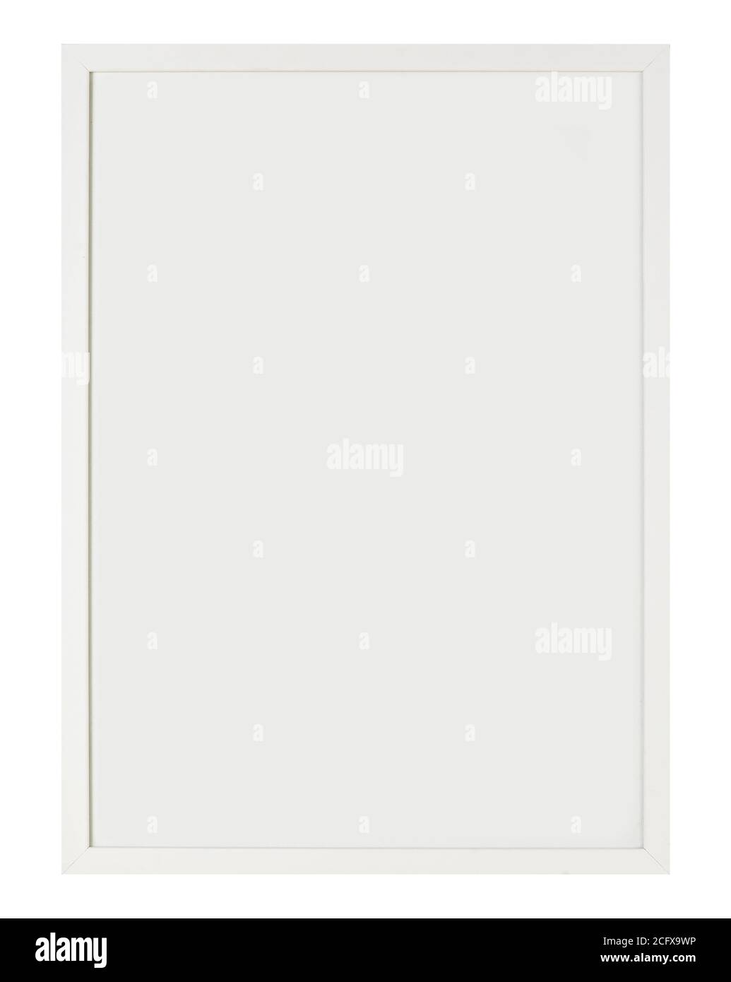 White rectangular frame on white background Stock Photo - Alamy