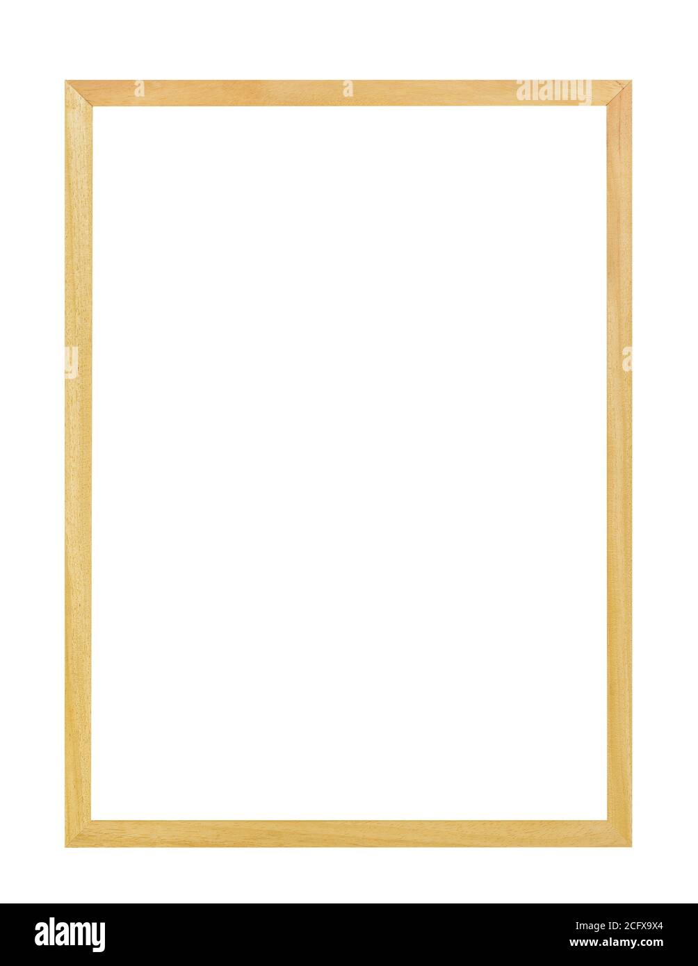 Simple picture frame on white background Stock Photo - Alamy