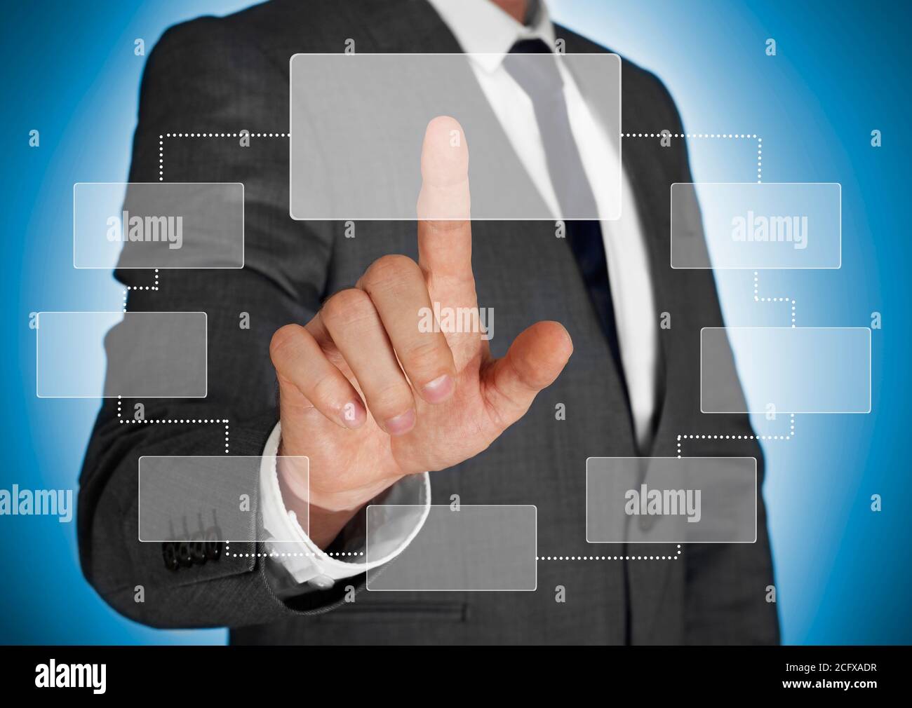 Touch screen concept Stock Photo - Alamy