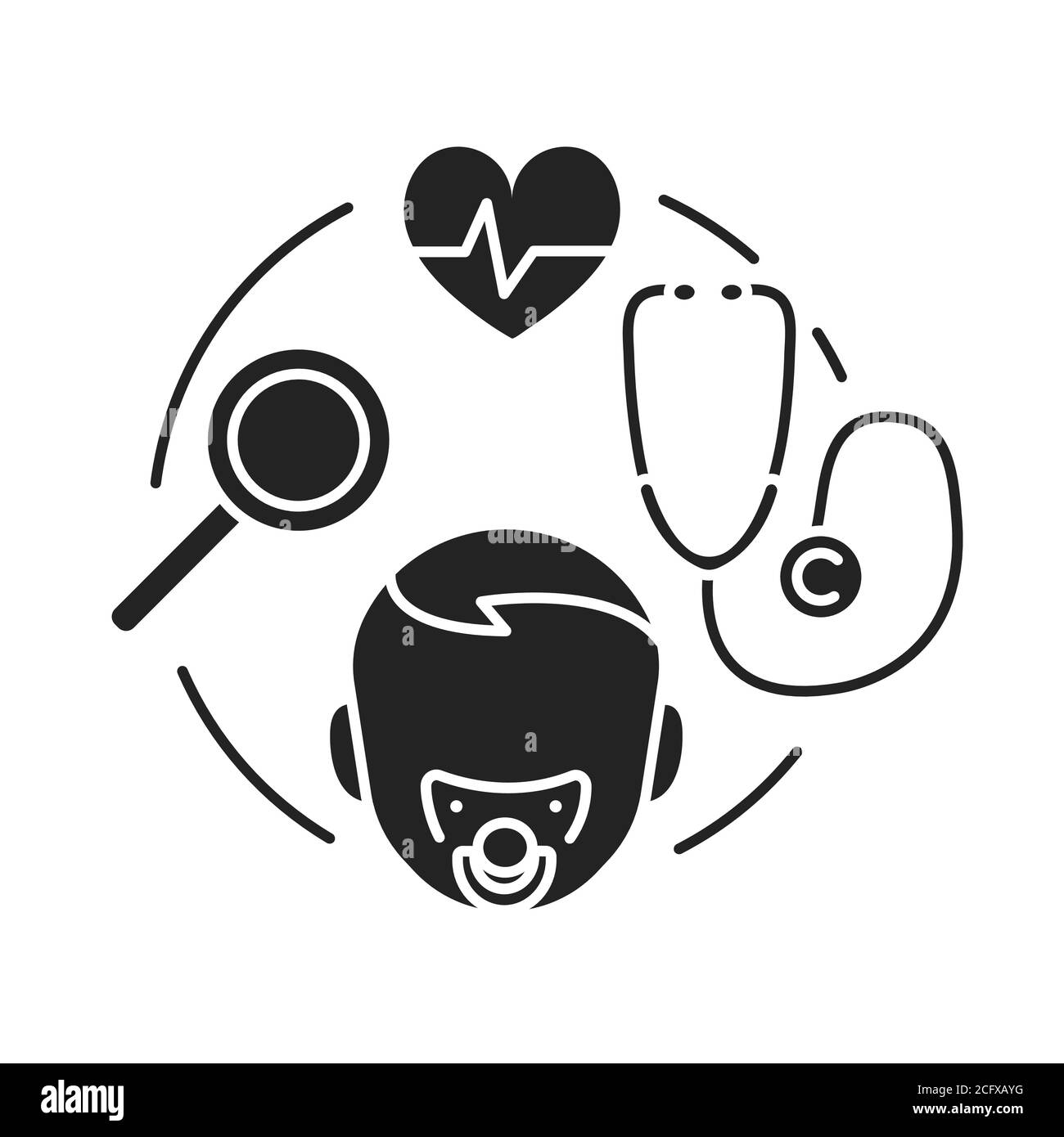 Newborn care service isolated Black and White Stock Photos & Images - Alamy