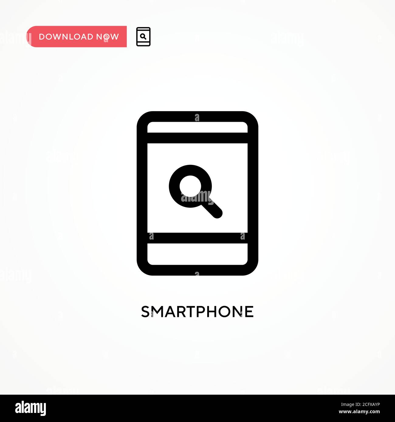 Smartphone Simple vector icon. Modern, simple flat vector illustration ...