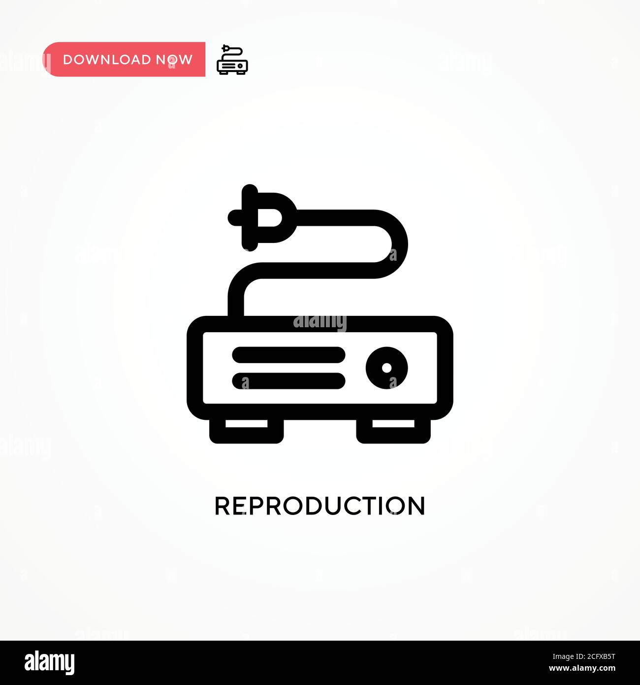 Reproduction Simple vector icon. Modern, simple flat vector ...