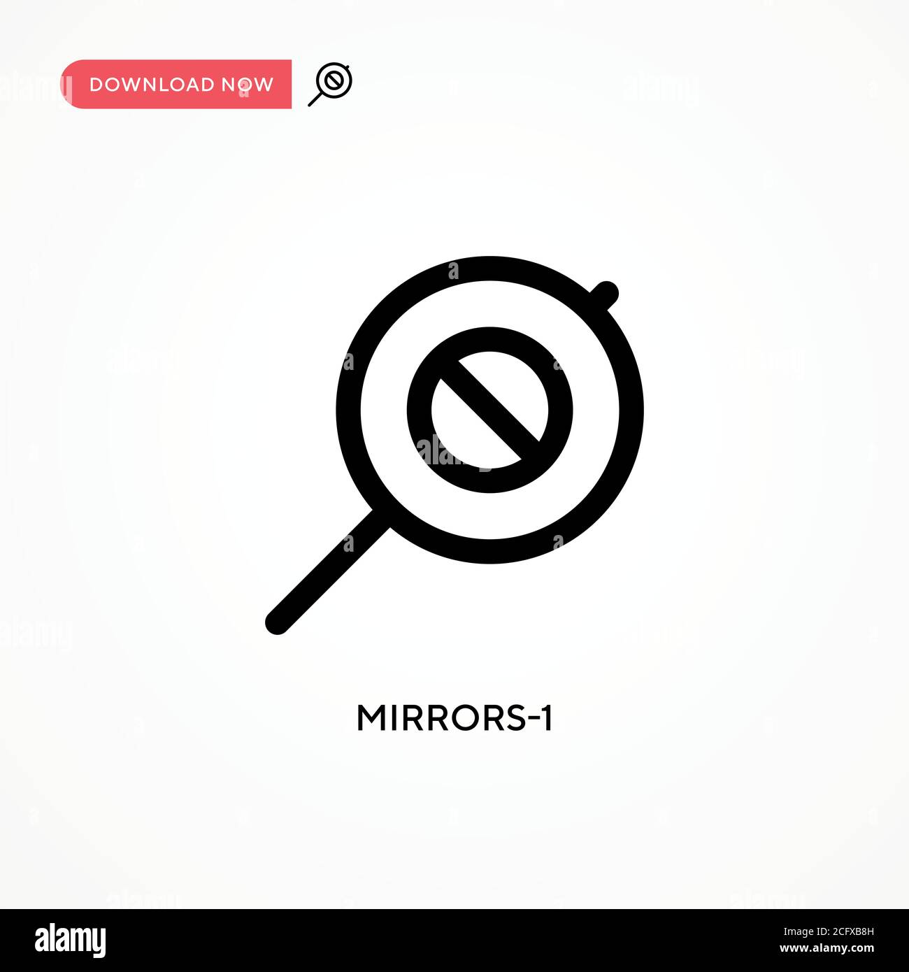 Mirrors-1 Simple vector icon. Modern, simple flat vector illustration ...
