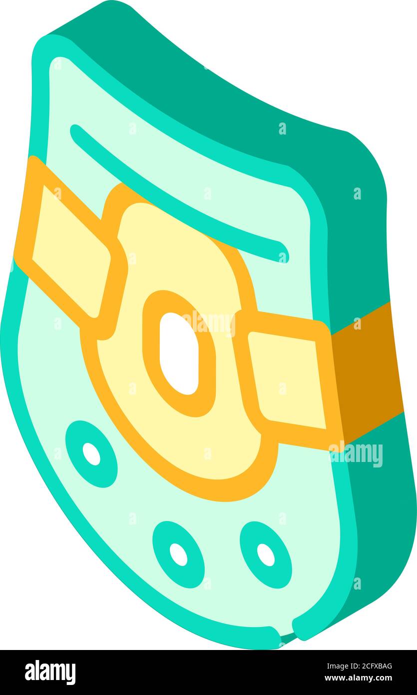 neck brace isometric icon vector isolated illustration Stock Vector ...