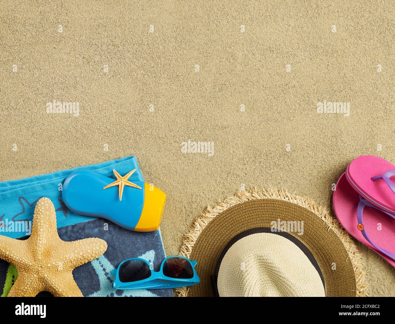 Summer on beach Stock Photo - Alamy