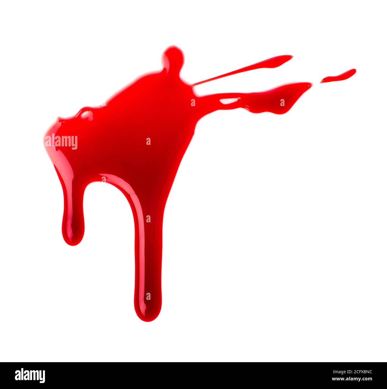 Blood spatter isolated on white Stock Photo - Alamy