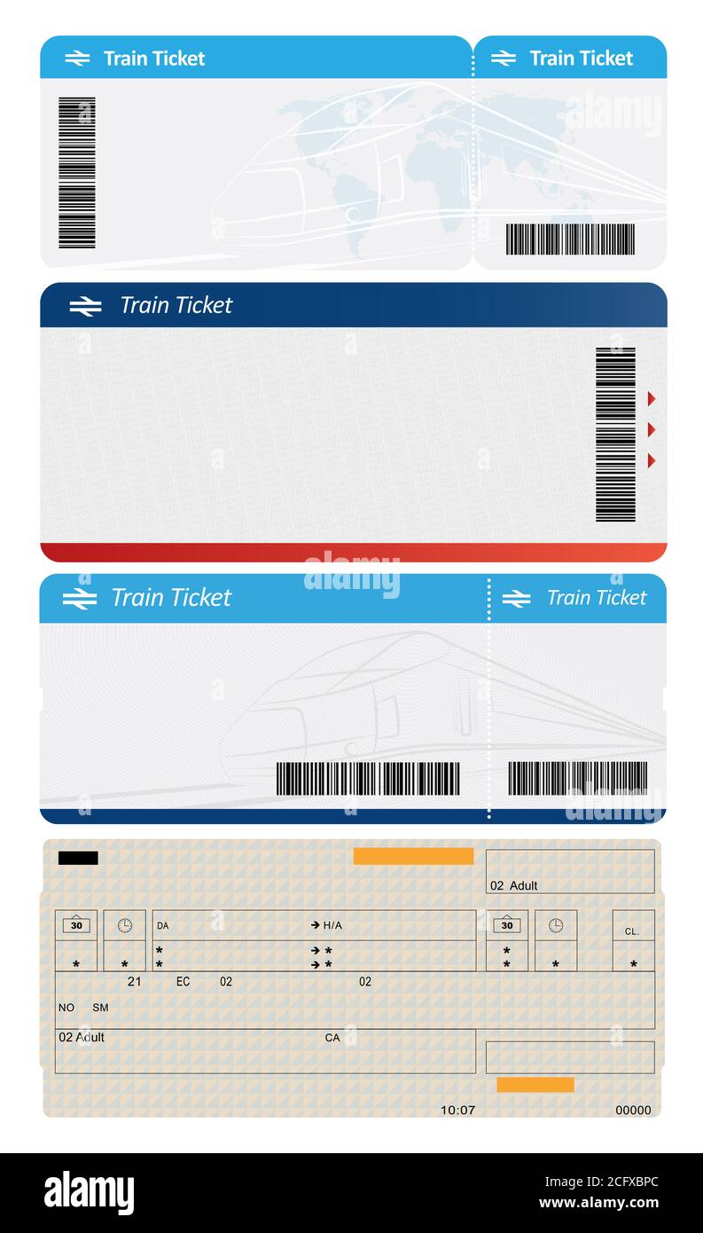 Different tickets on white background Stock Photo - Alamy