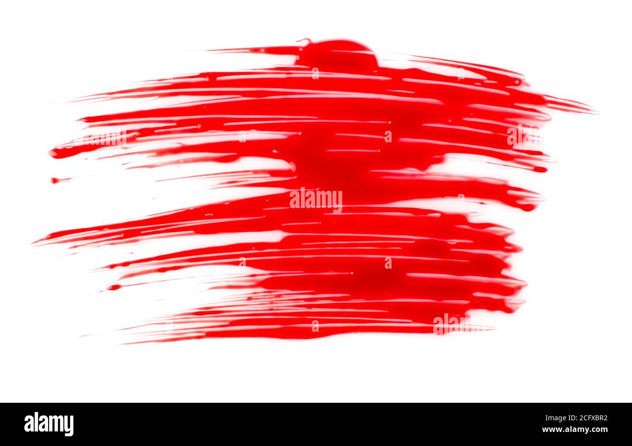 Red paint stain Stock Photo - Alamy