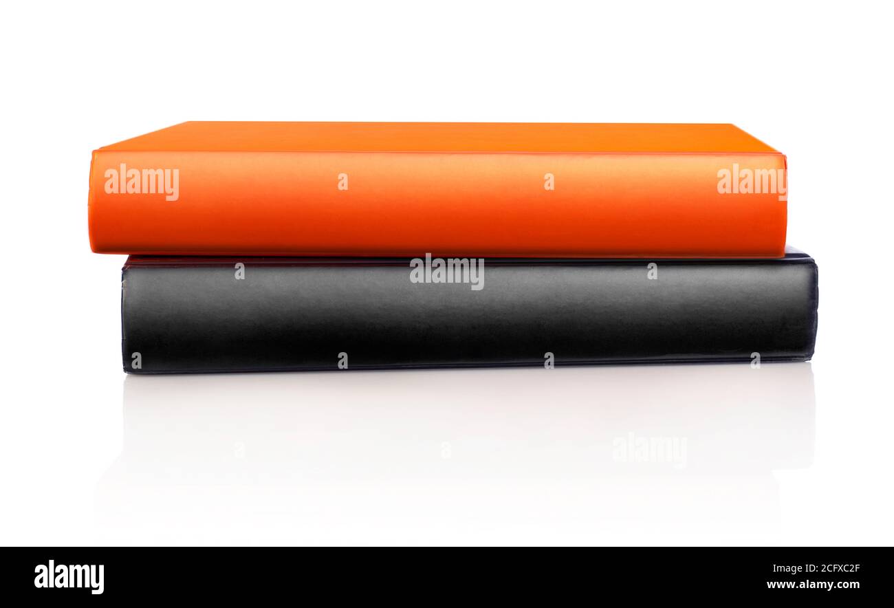 Book spines blank hi-res stock photography and images - Alamy