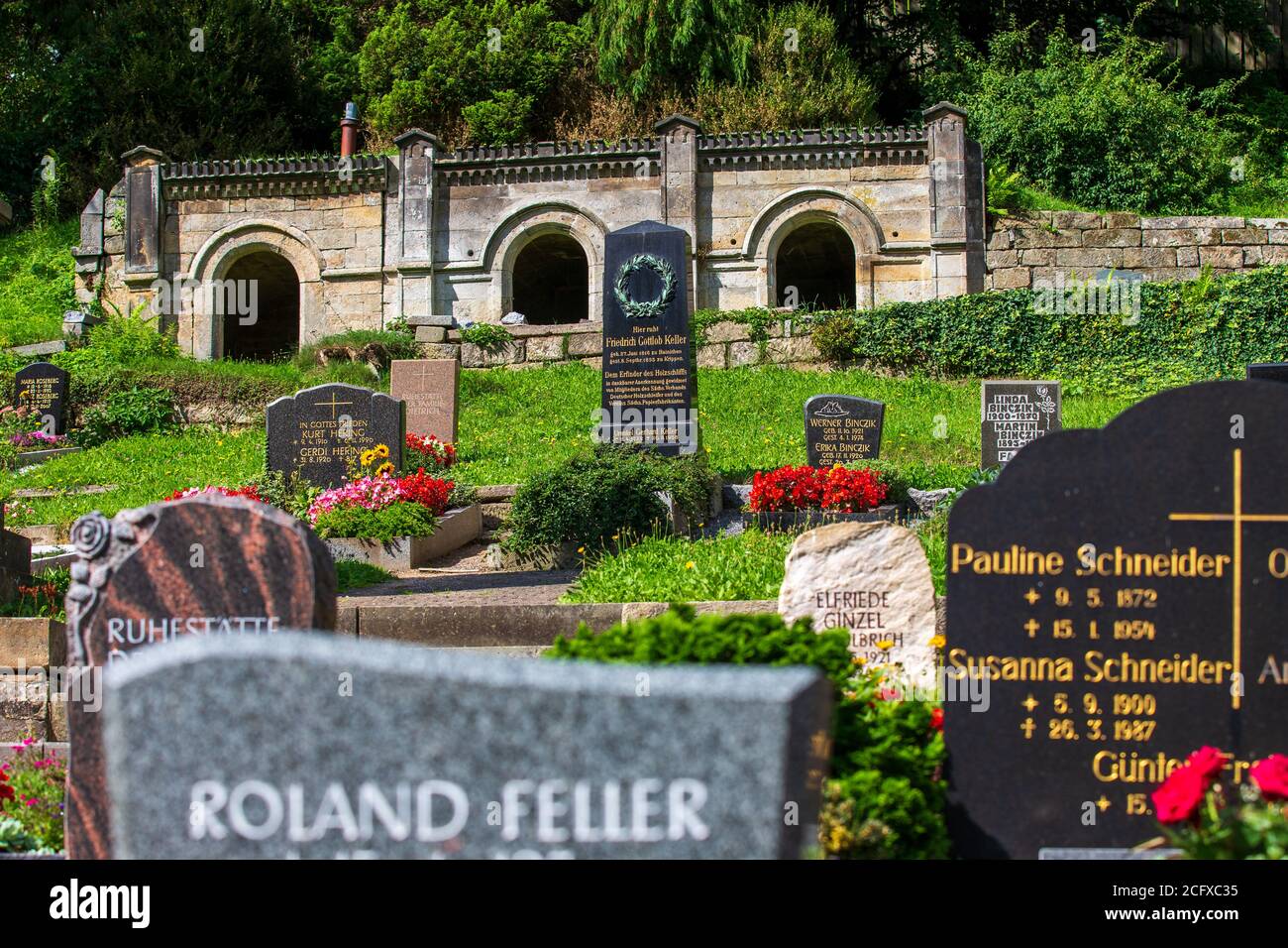 Krippen, Germany. 07th Sep, 2020. Gravestone of Friedrich Gottlob ...