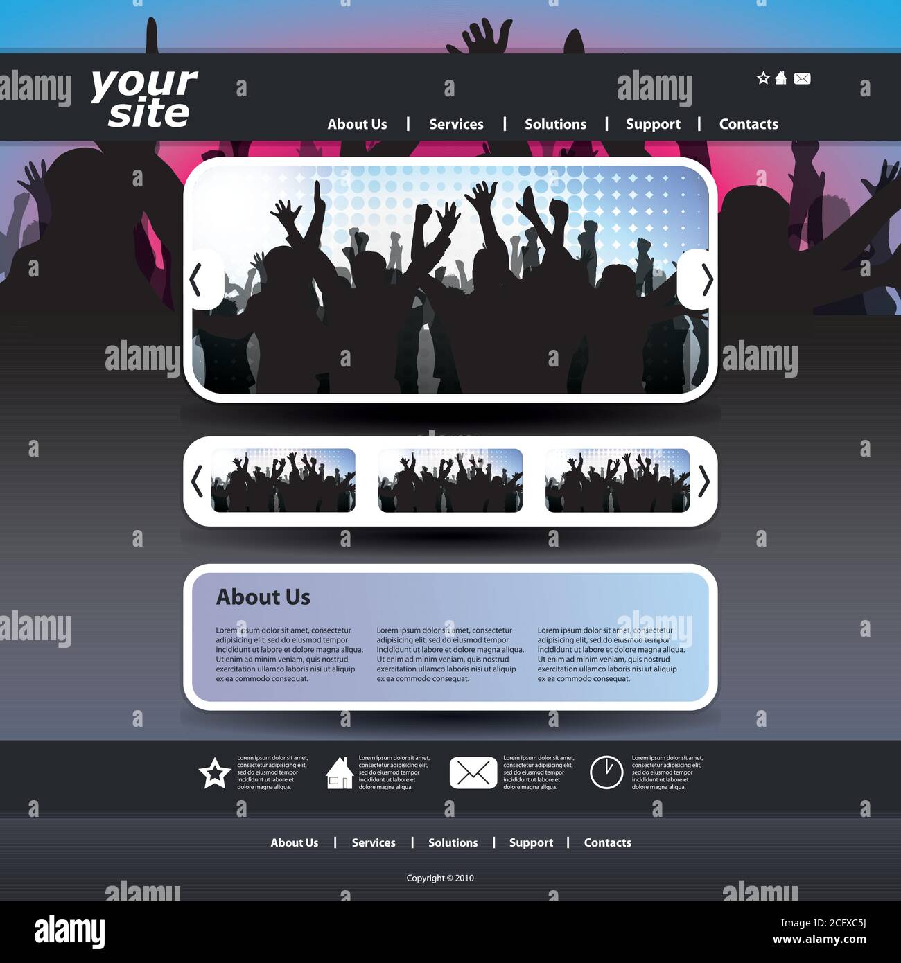 Abstract web site design template vector Stock Vector Image & Art - Alamy