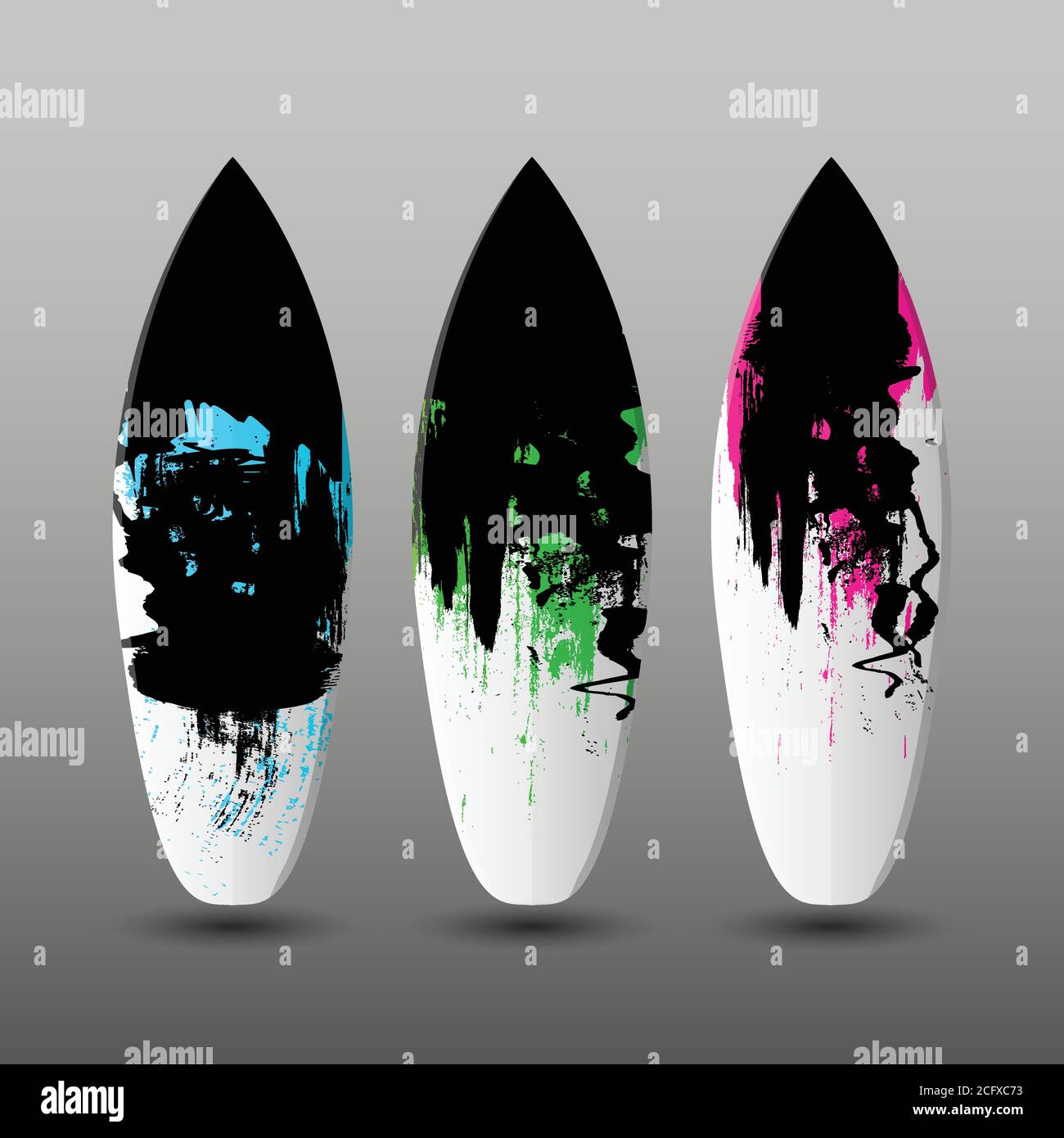 Vector Surfboard Design Templates Stock Vector Image & Art - Alamy